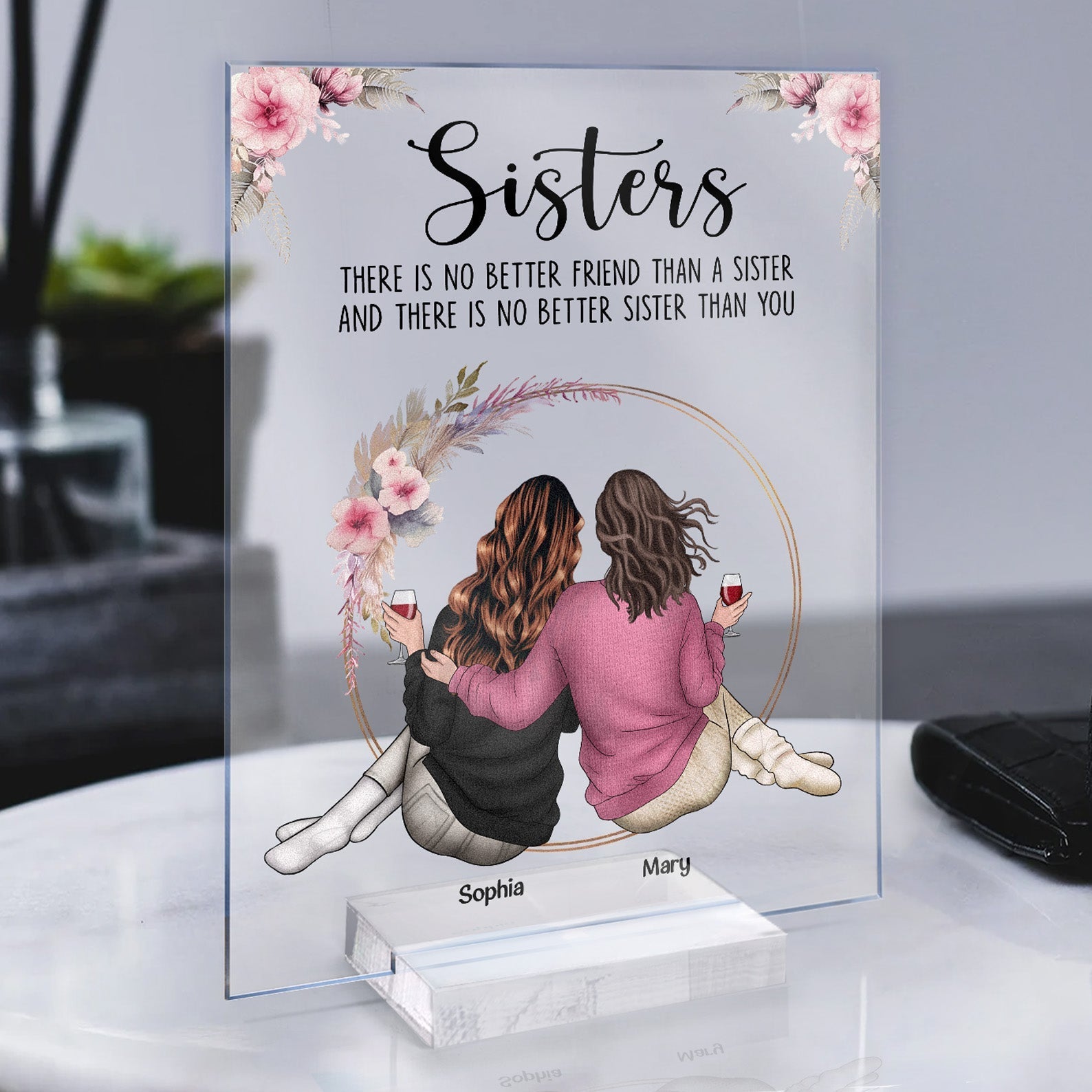 Personalized Sister Acrylic Plaque | Custom Photo Gift